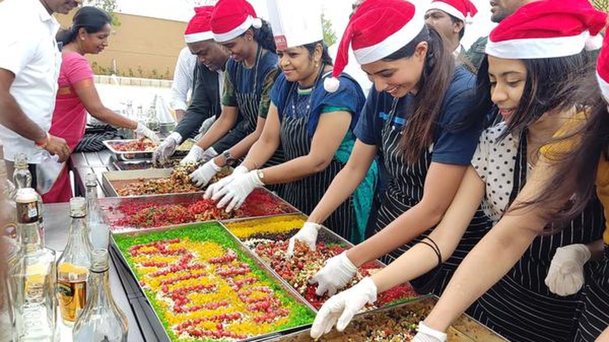 Cake mixing heralds Christmas season - The Hindu