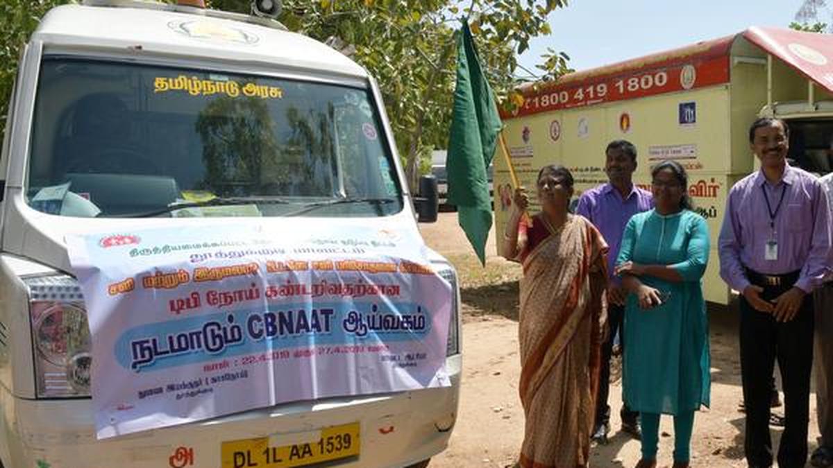 Mobile TB screening van flagged off - The Hindu