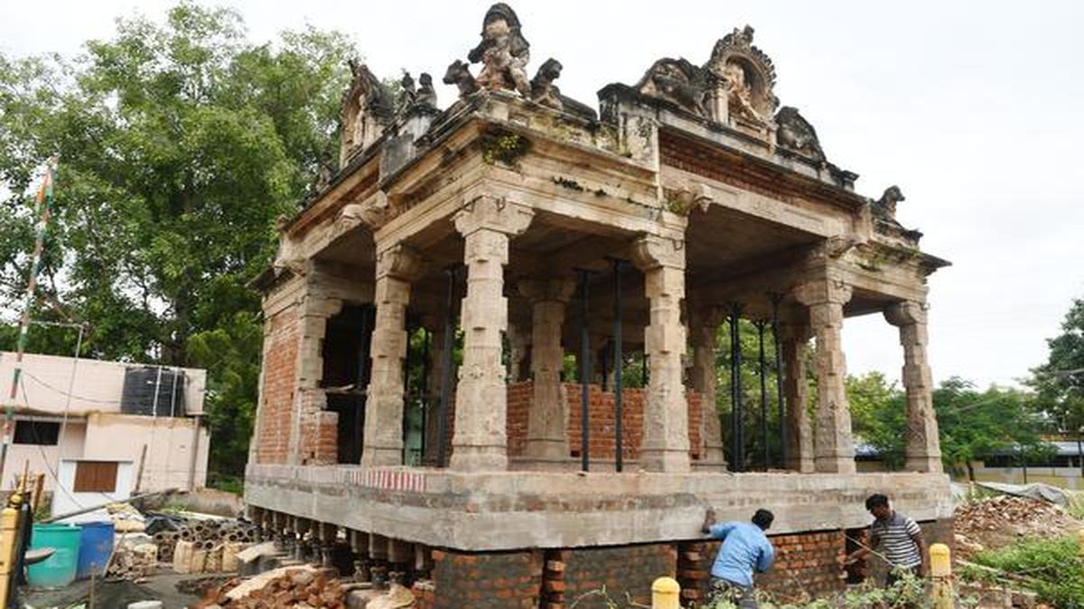 Residents join hands to raise old chavadi by six feet in Madurai - The ...