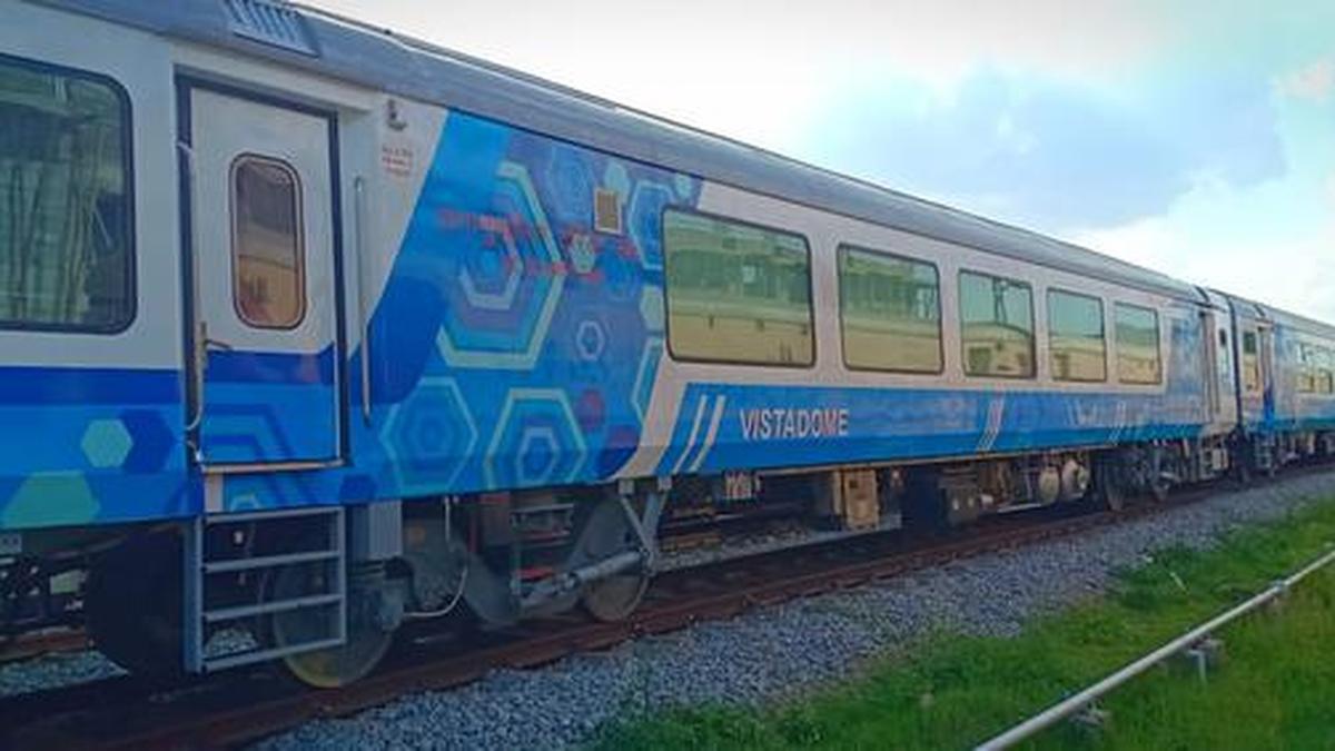 South India’s first train with Vistadome coach fully booked - The Hindu