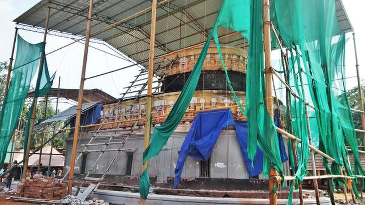 Madhur temple undergoes massive renovation - The Hindu