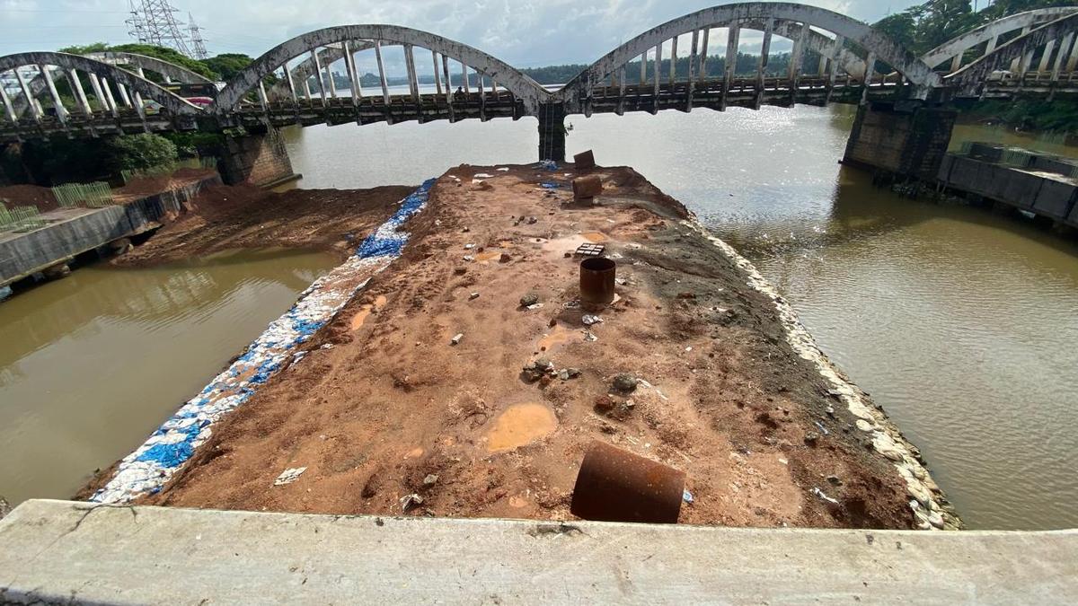 NHAI clears most cofferdams put up for Kulur new bridge construction ...