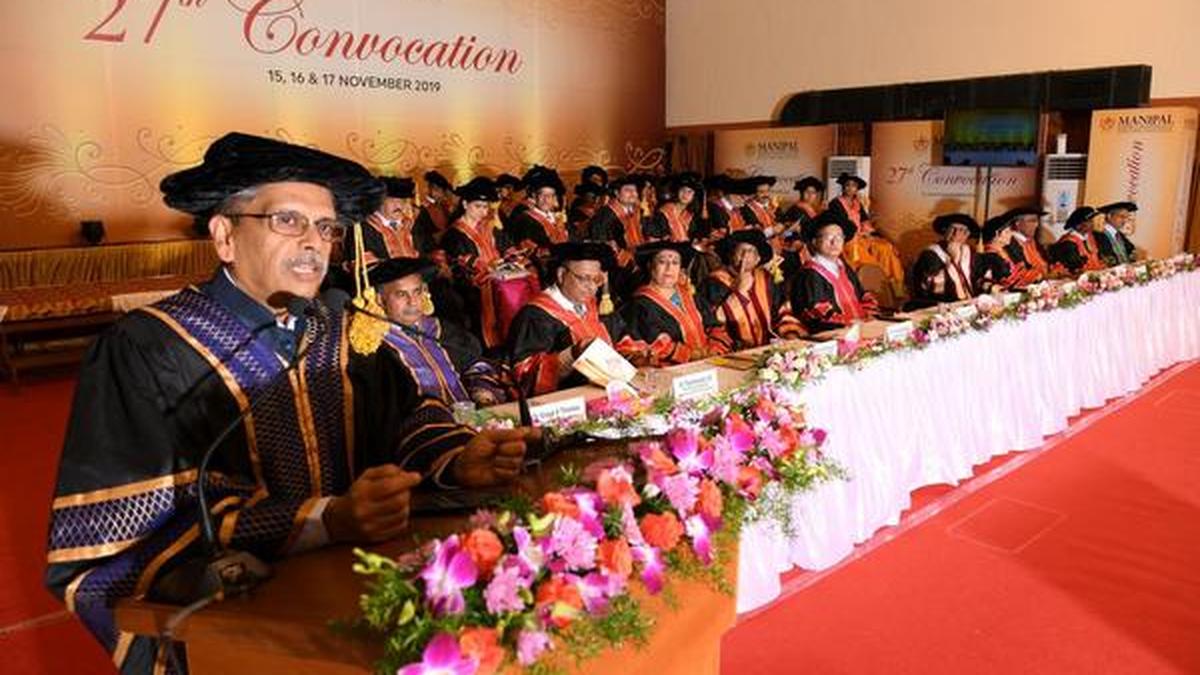 Over 1,000 get degrees at MAHE convocation - The Hindu