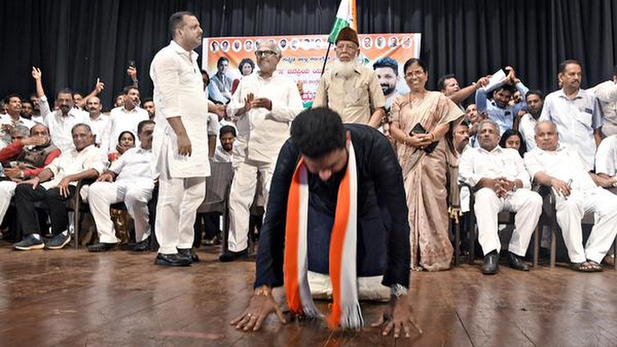 Mithun Rai files nomination as Congress candidate in style - The Hindu