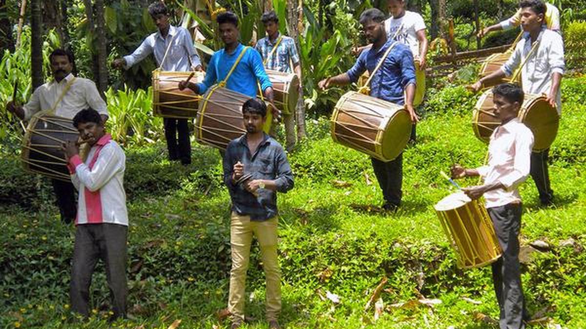 Playing dollu drum is a folk tradition: Musician - The Hindu