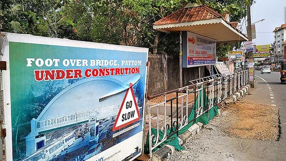 Pattom skywalk project yet to be completed - The Hindu