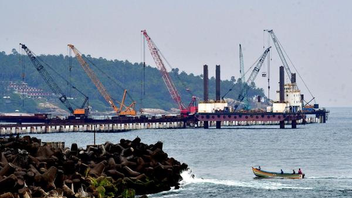 Vizhinjam seaport work resumes after 32 days - The Hindu