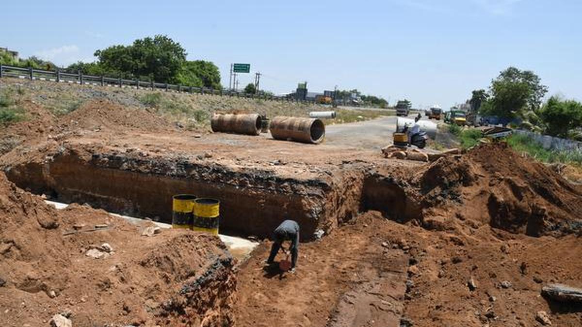 Work on new service road begins - The Hindu