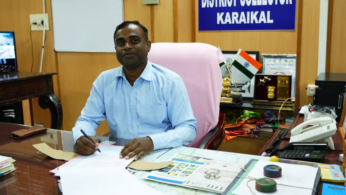 D. Manikandan assumes office as Karaikal Collector - The Hindu