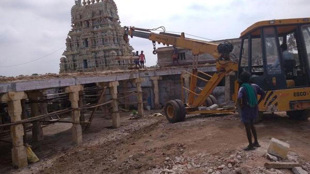 Antique structure of old temple restored - The Hindu