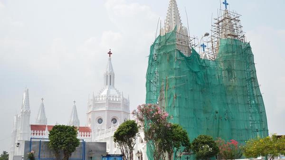 Renovation of Velankanni shrine in progress - The Hindu