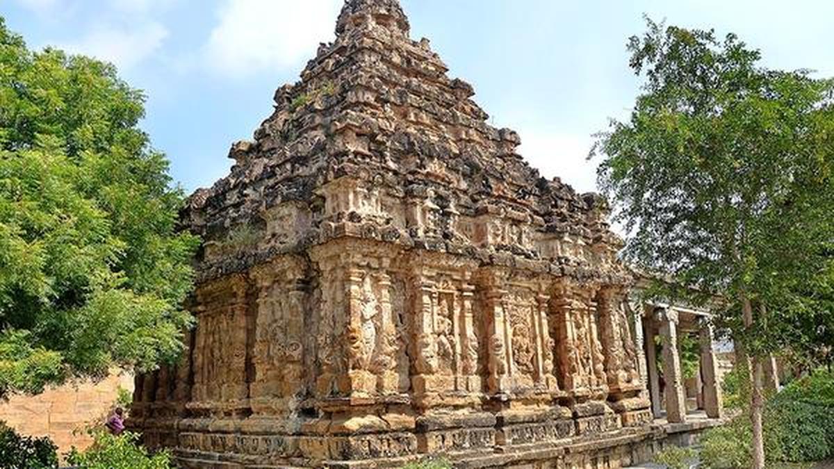 Temple being renovated - The Hindu