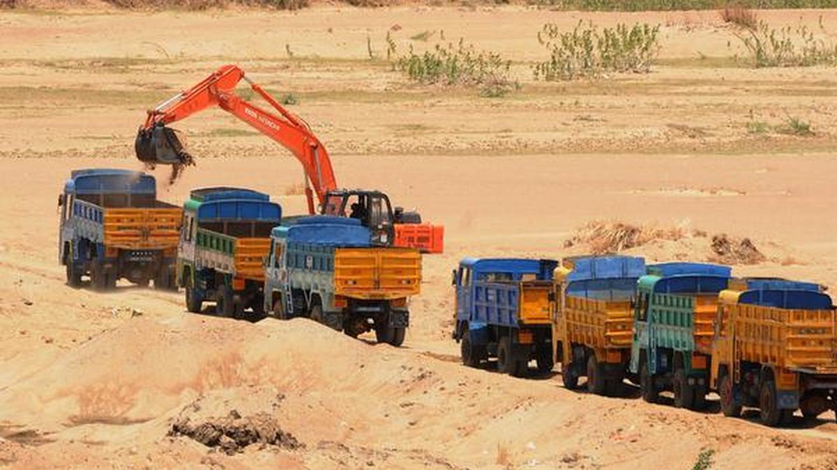 Steady progress in online sand sale - The Hindu