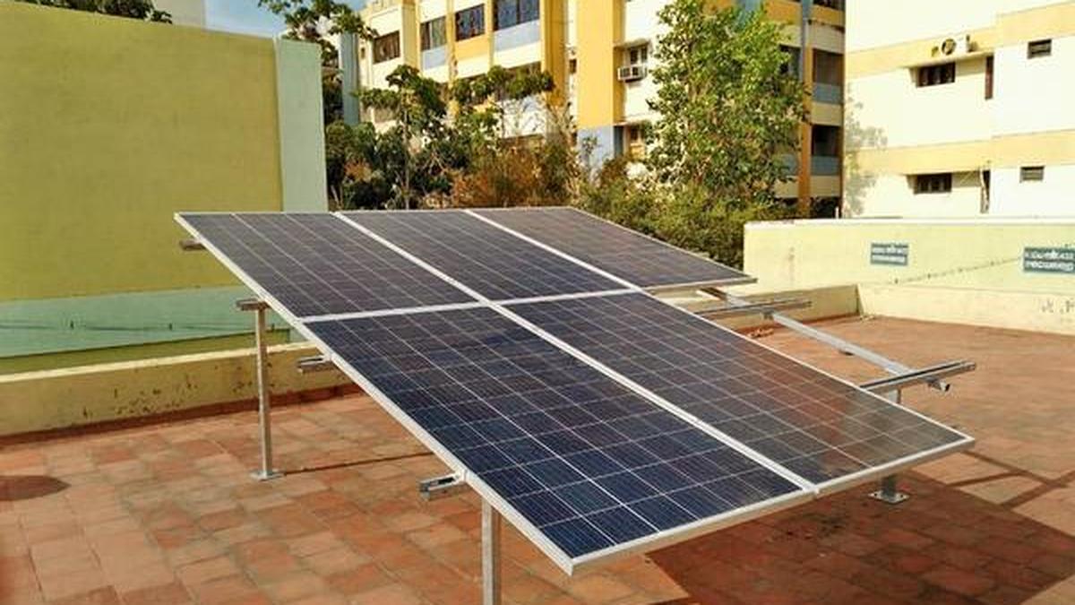Solar panels unfold on city’s rooftops - The Hindu