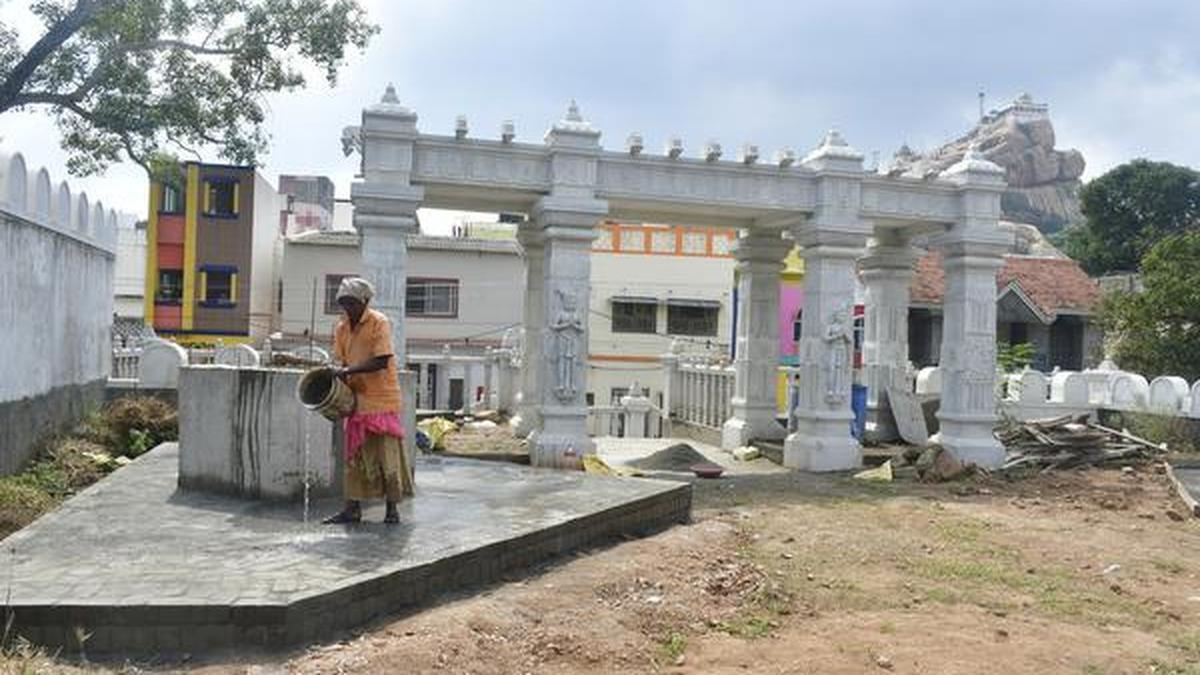 Tiruchi’s Heritage Park work apace - The Hindu