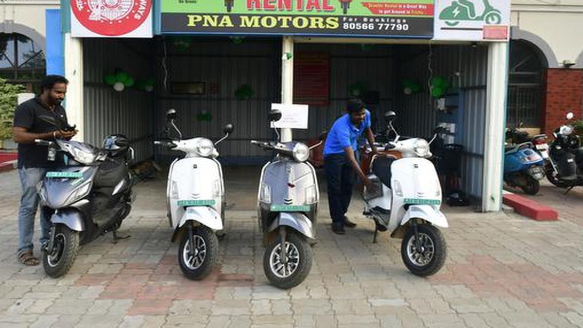 E-bike rental service introduced in Tiruchi - The Hindu