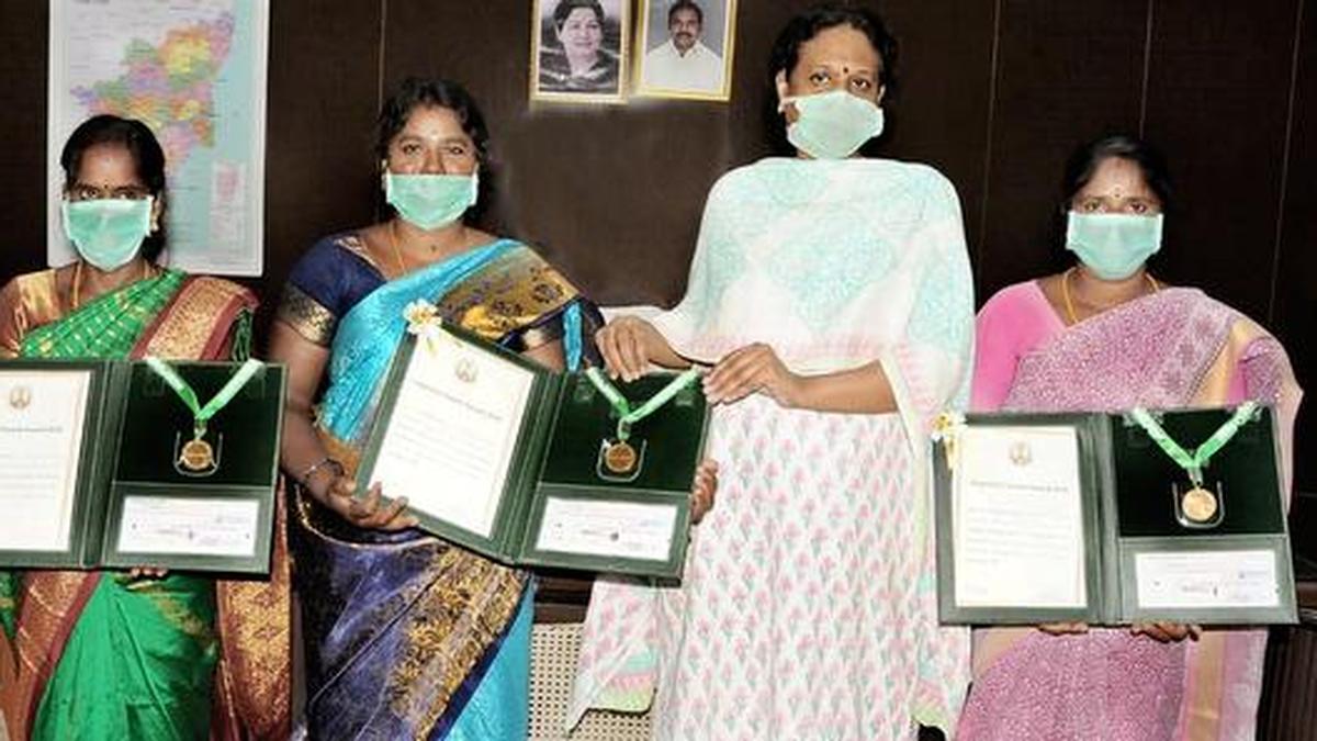 Perambalur district Collector honours awardees - The Hindu