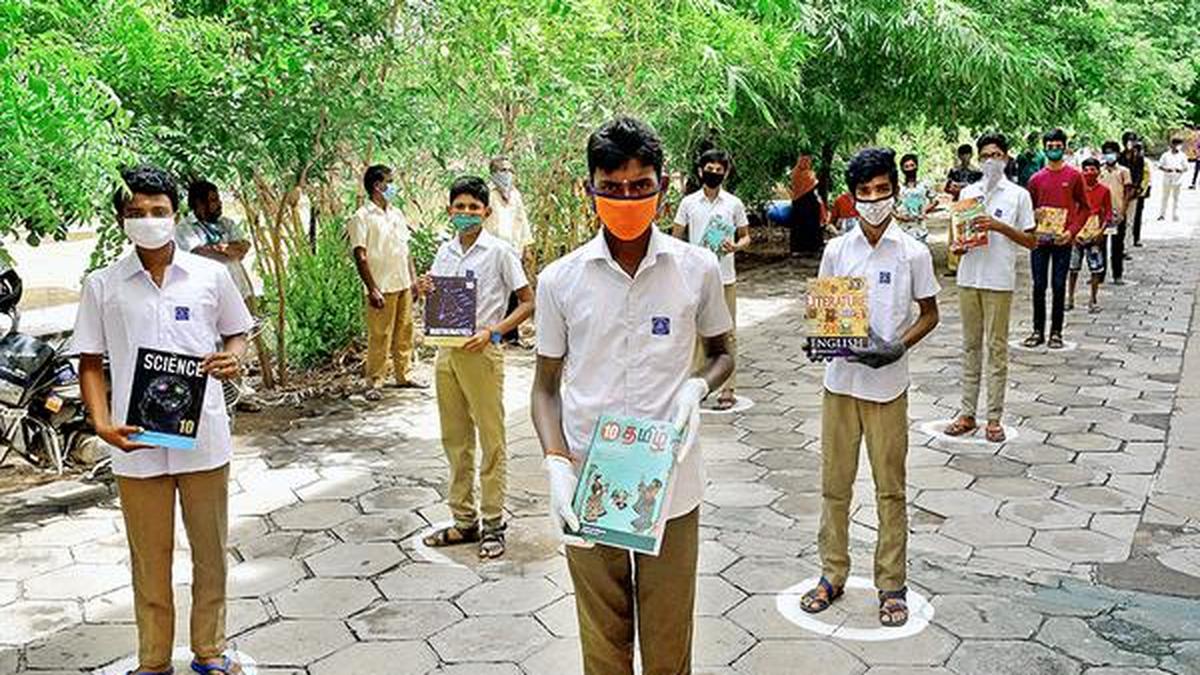 Schools begin textbook distribution in batches - The Hindu