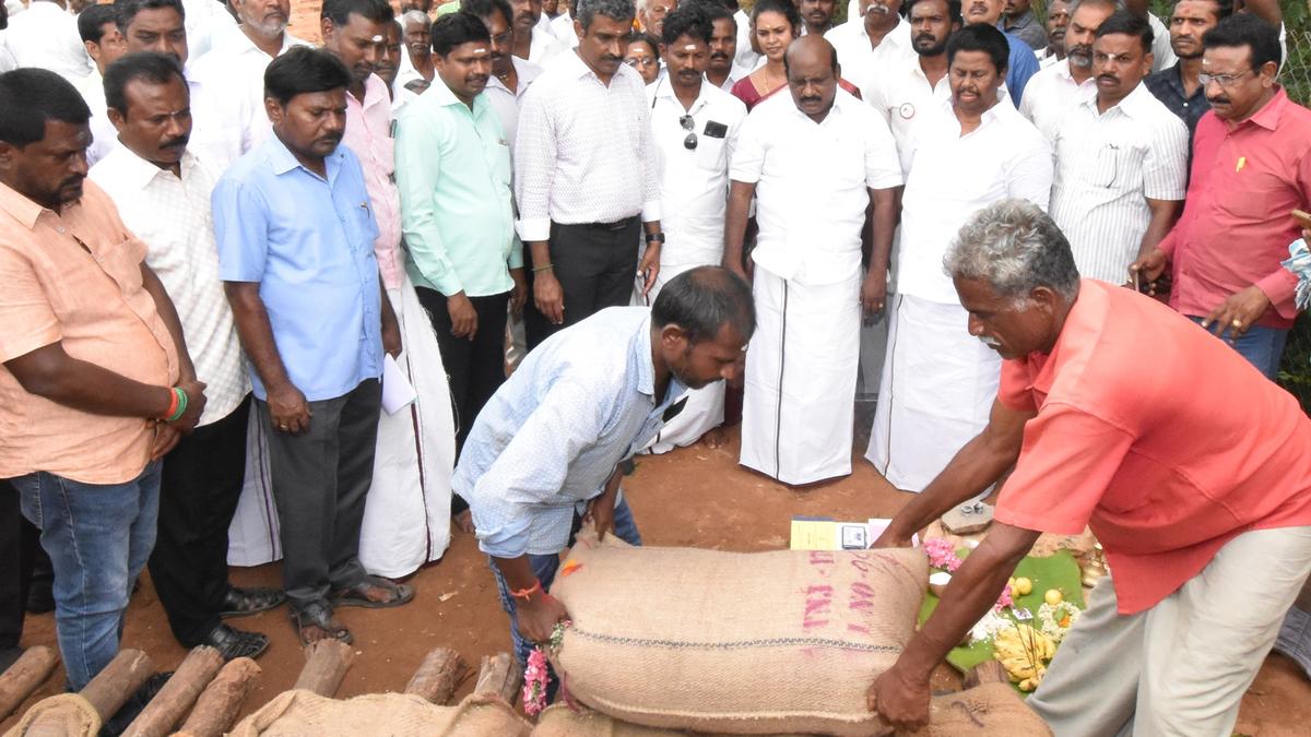 Paddy Open Storage facility opened - The Hindu