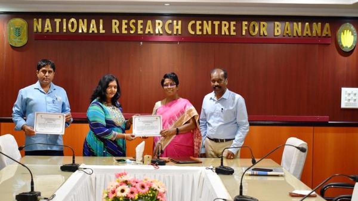 NRCB transfers technology for banana fibre processing to woman ...