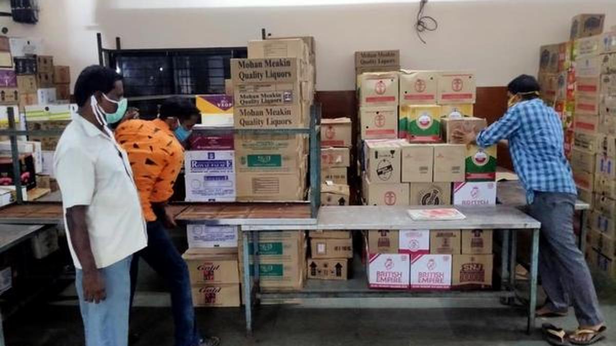 Liquor bottles shifted from TASMAC outlets to safer locations - The Hindu