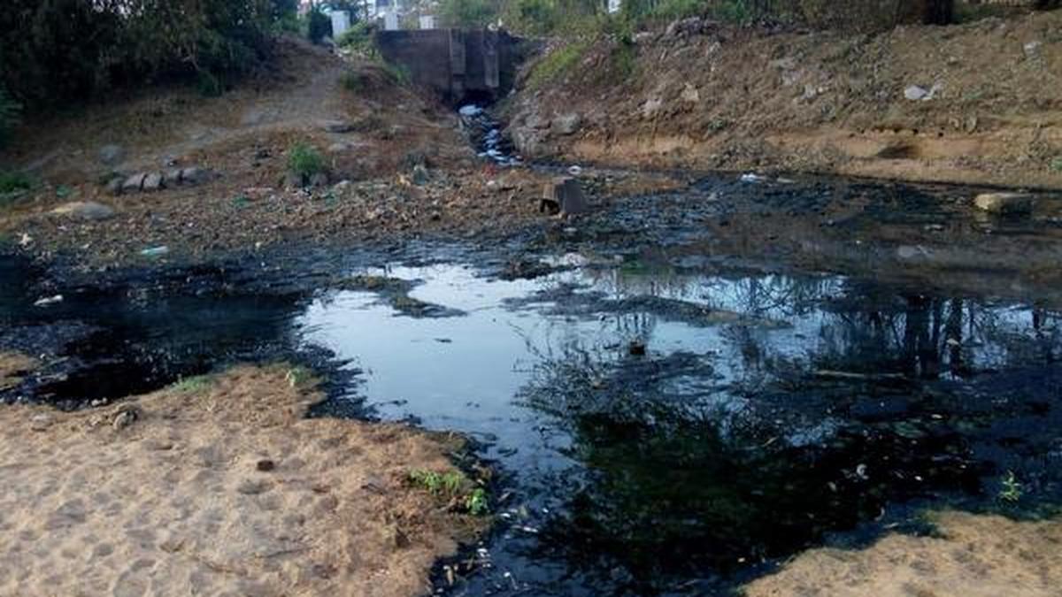Pollution of Vennar goes on unabated - The Hindu