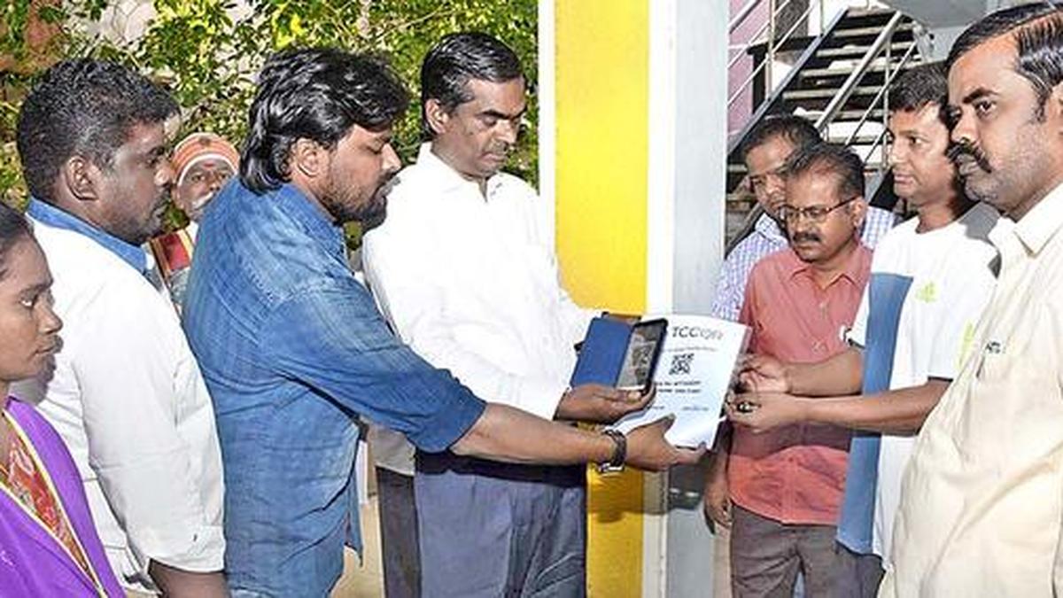 QR code enabled garbage collection system launched - The Hindu