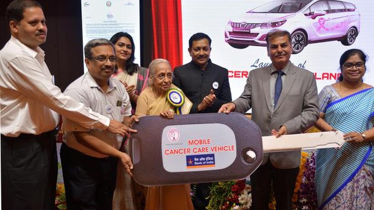 Mobile cancer care unit launched - The Hindu