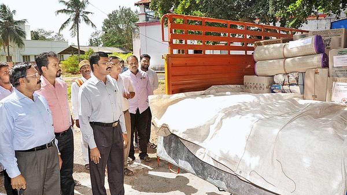 Relief materials sent from central districts - The Hindu