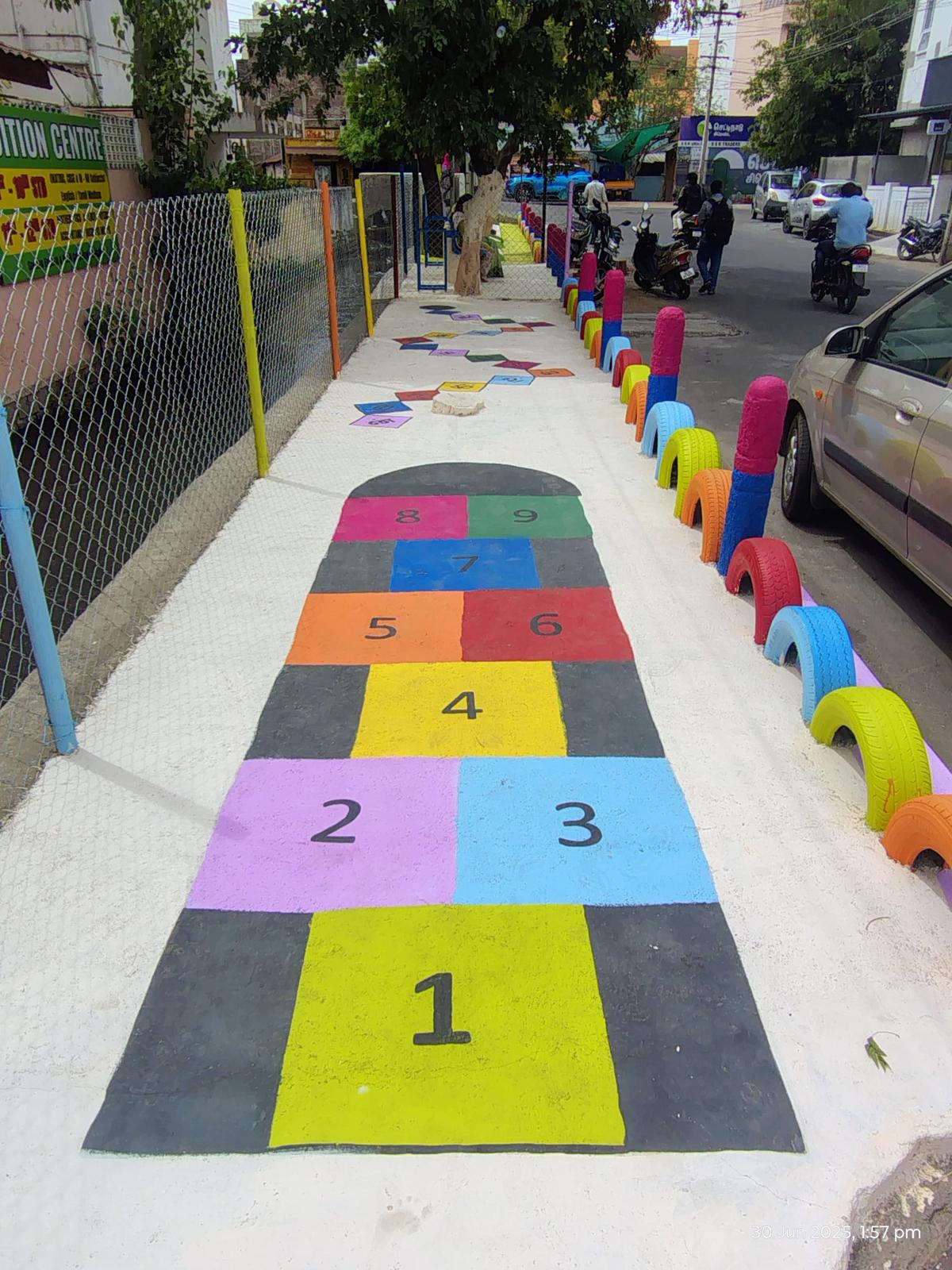 Garbage vulnerable point at Anna Nagar turns into a green space - The Hindu