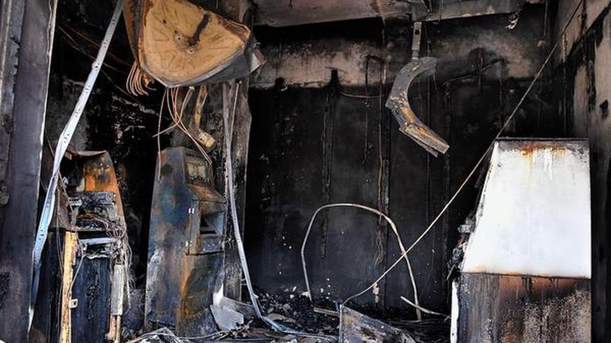 Transformer burst triggers fire in ATM centre - The Hindu