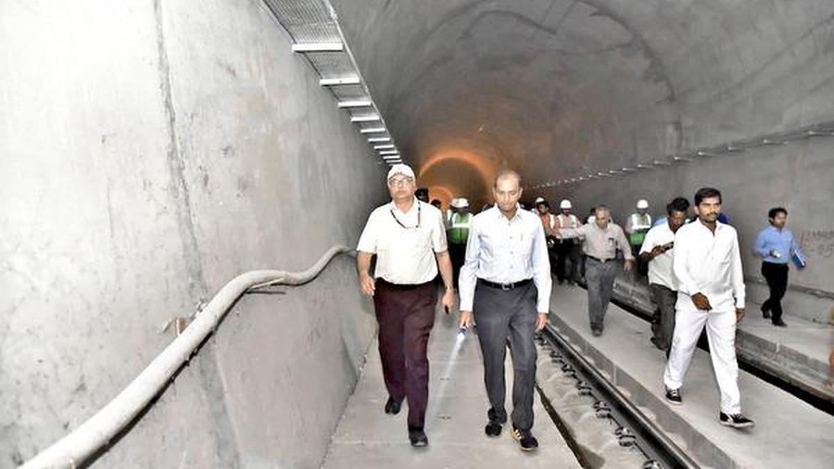 SCR commissions longest electrified railway tunnel - The Hindu