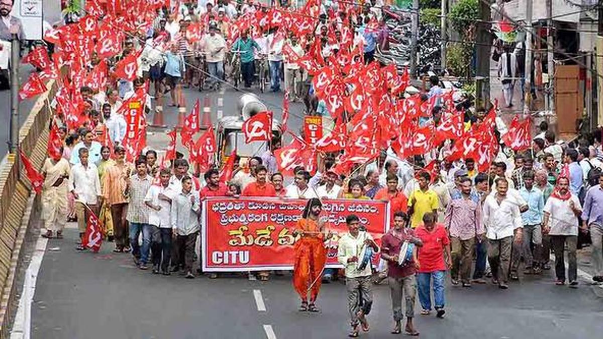 Rallies, rights pledge mark May Day celebrations - The Hindu