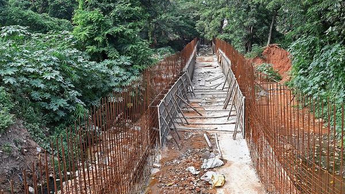 GVMC plans beautification of storm water drain - The Hindu