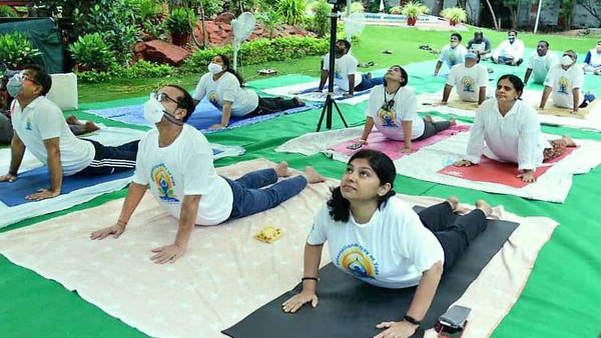 Make yoga a part of daily routine, people told - The Hindu