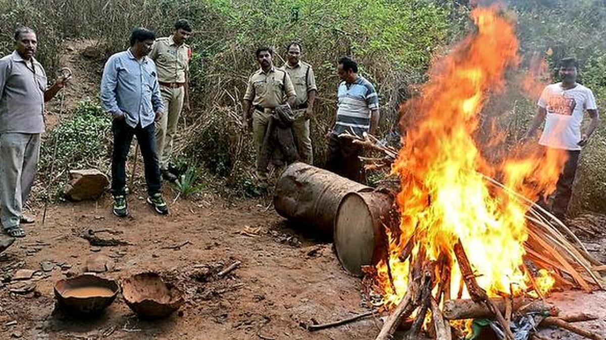 Arrack manufacturing units raided in city - The Hindu