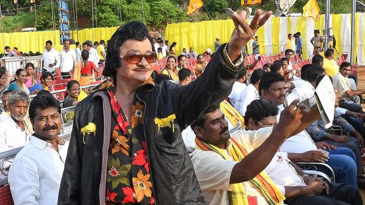 TDP paints city yellow - The Hindu