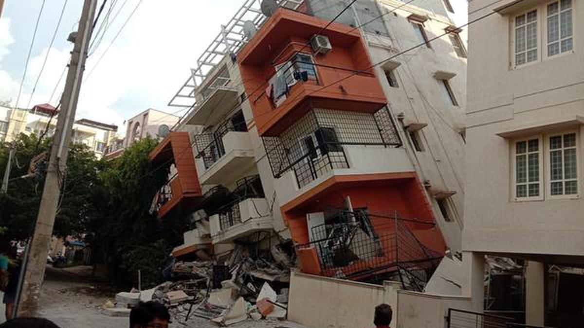 Another building collapses in Bengaluru city - The Hindu