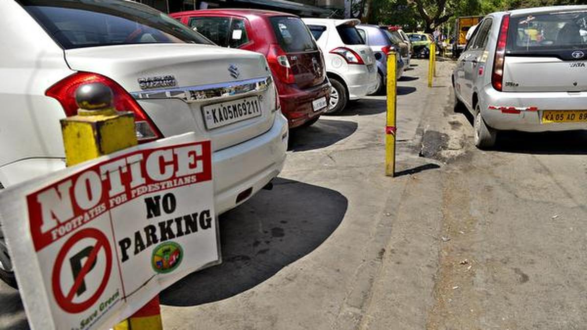 Vehicles increase, but number of parking offence cases is down - The Hindu