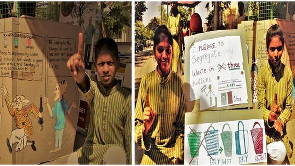 Children say 2-bin waste segregation system a step backward - The Hindu