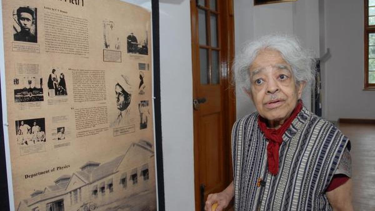 Posthumous honour for pioneer researcher Rajeshwari Chatterjee - The Hindu