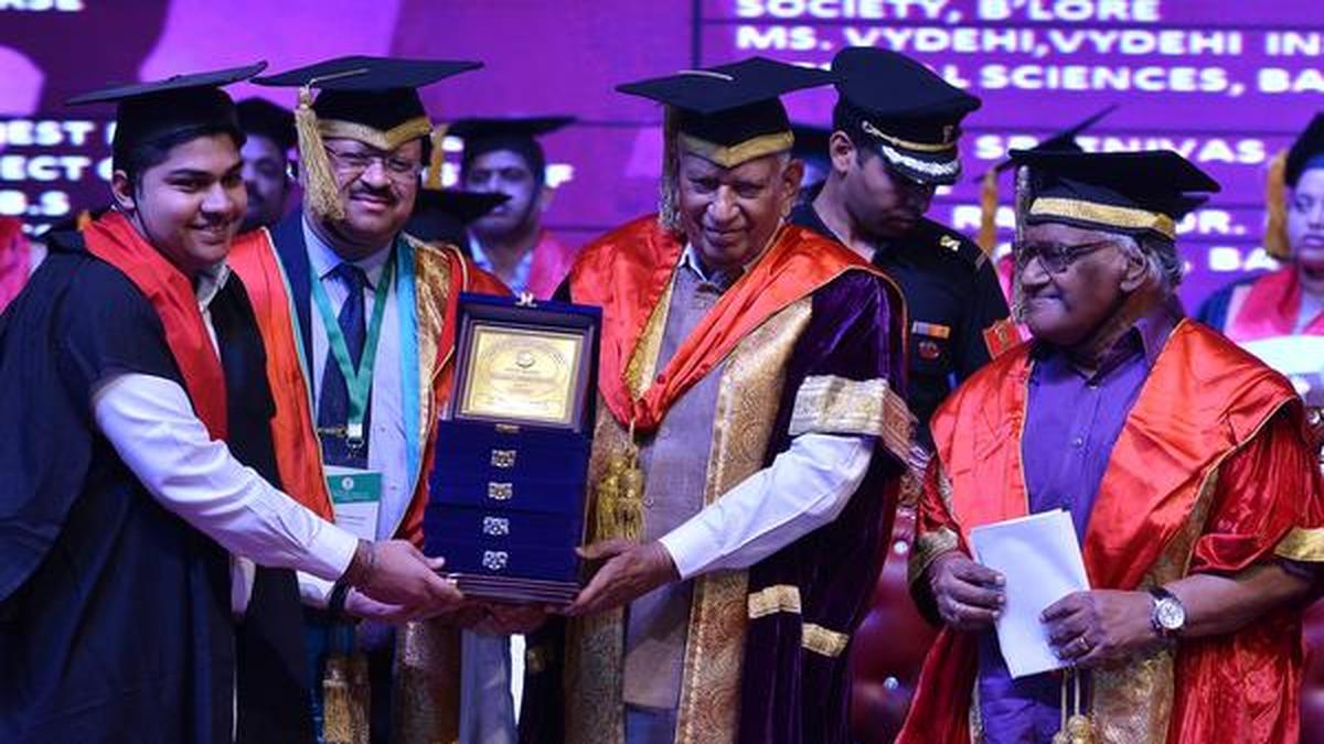 RGUHS gold medallists criticise fee hike - The Hindu