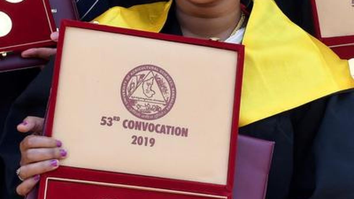 121 gold medals presented at UAS convocation - The Hindu