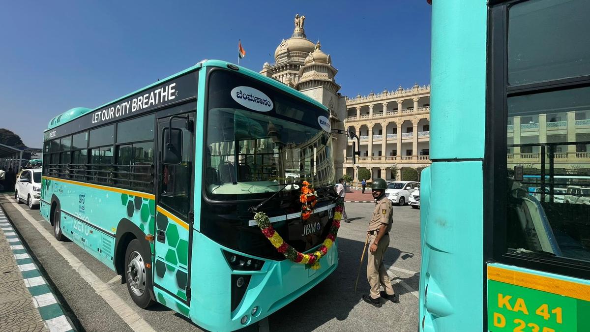 BMTC launches electric bus services in Bengaluru - The Hindu