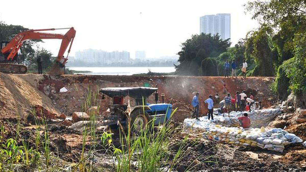 Police probe reveals Hulimavu lake was breached in bid to save temple ...