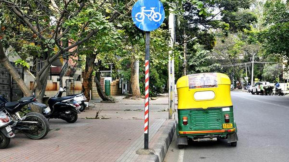 ₹18.5 crore cycle lane in HSR Layout nearing completion - The Hindu