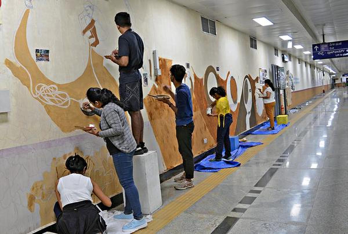 Mural at Cubbon Park metro station tells the story of city’s well ...