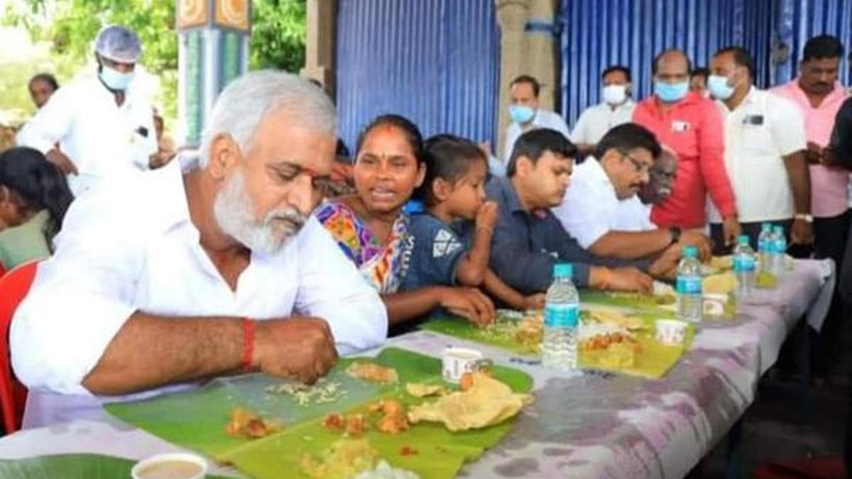 Sekarbabu ensures dignity for Narikurava woman at temple - The Hindu