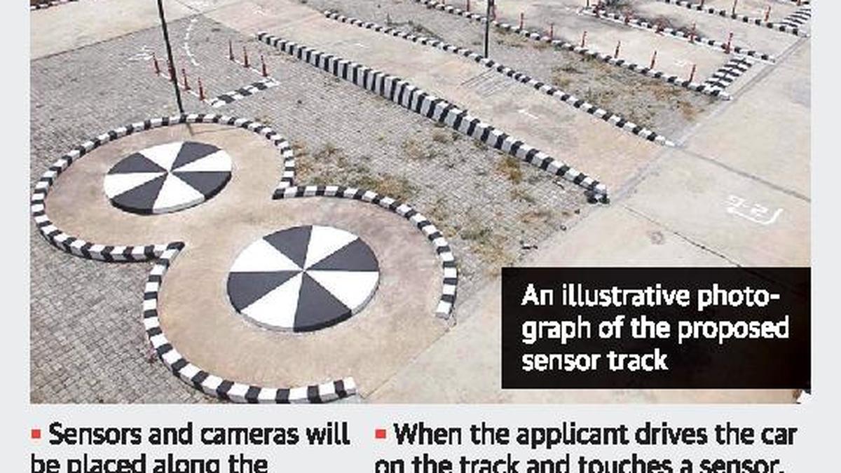 Sensor-based track soon for driving licence tests - The Hindu