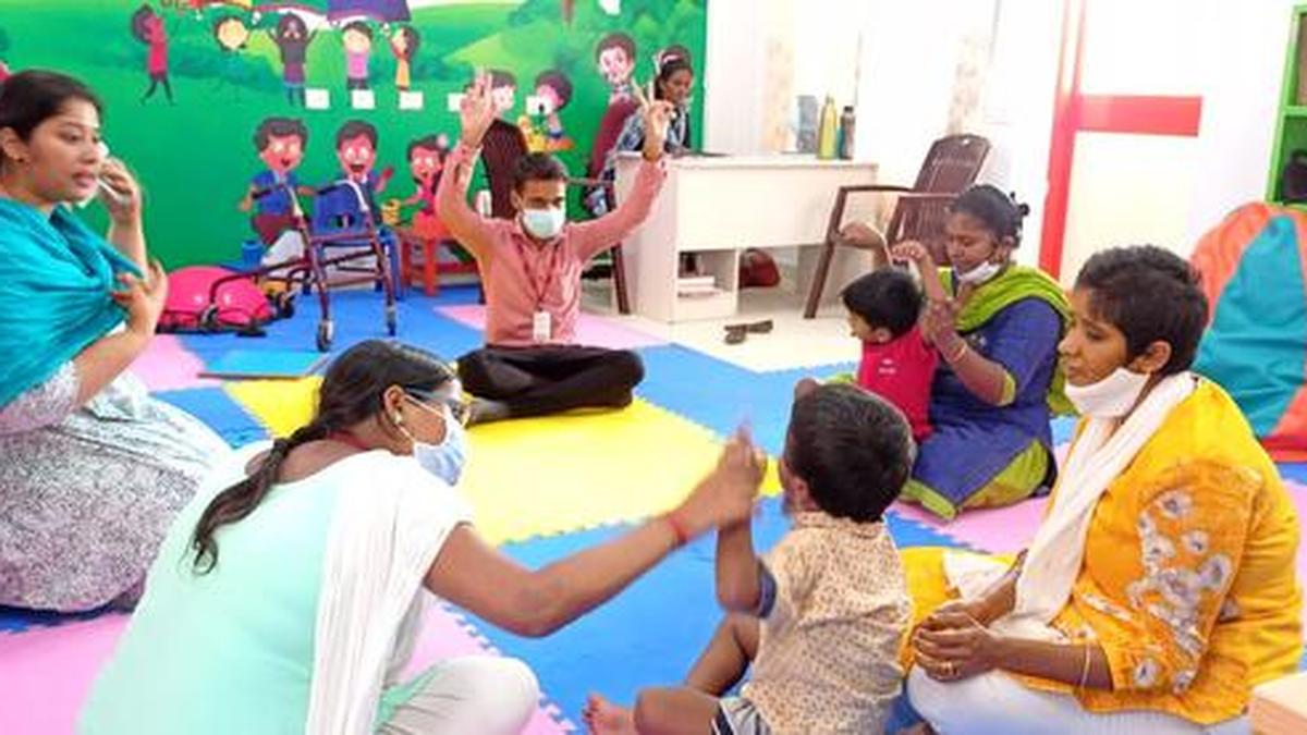 A teacher to children with multiple disabilities - The Hindu